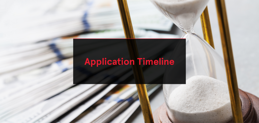 Application Timeline – MAC – CIC